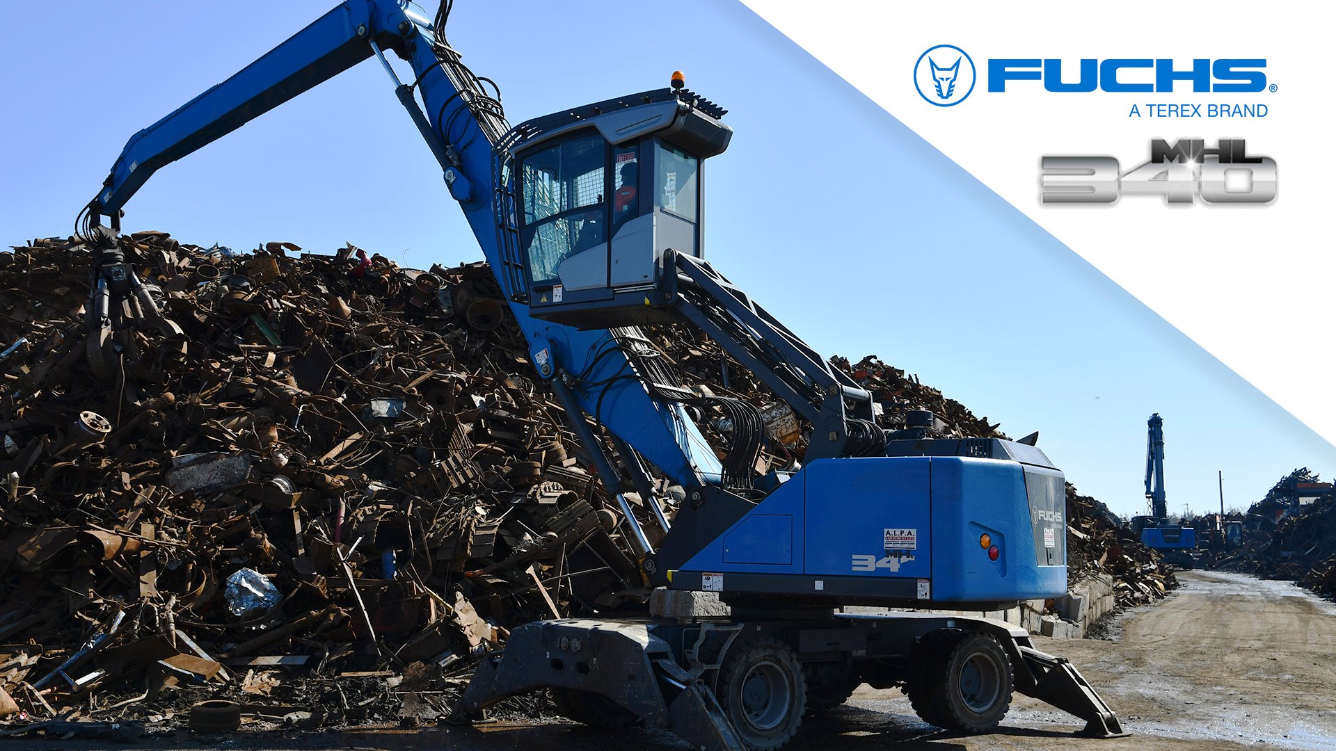 Terex FUCHS MHL 340 Scrap and Recycling Machine | A.L.P.A Equipment Ltd