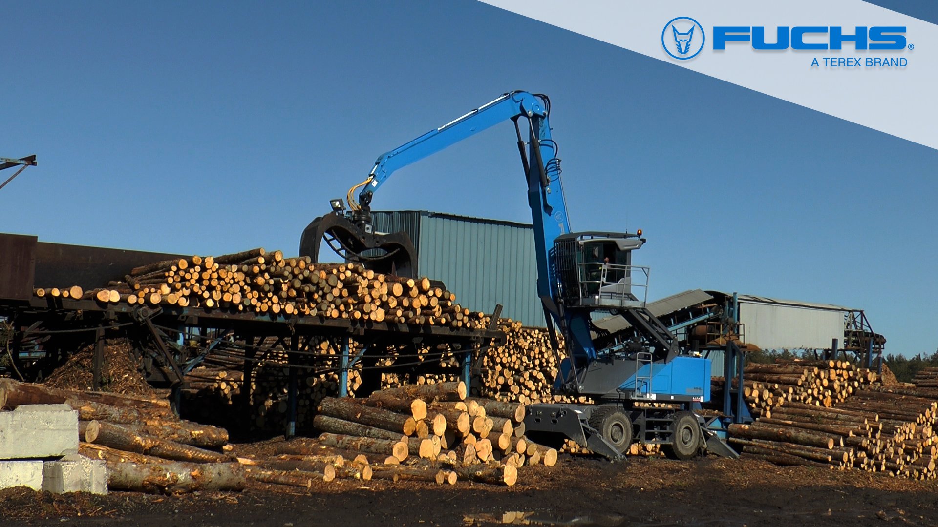 Terex FUCHS 350 F HD | Working at Ledwidge Lumber in Nova Scotia Canada