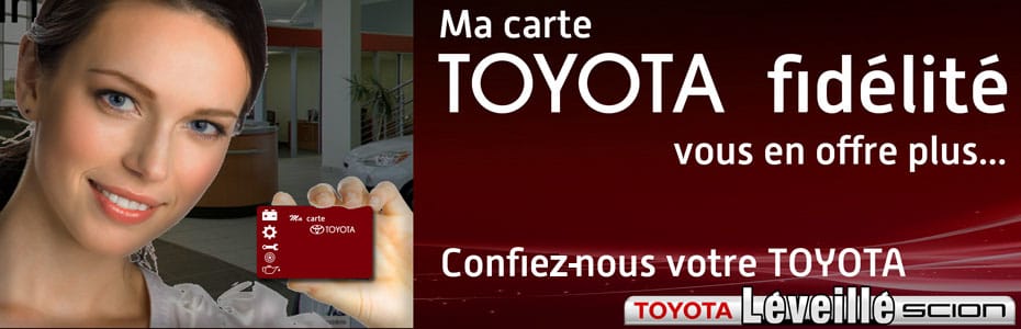 Découvrez la carte fidélité TOYOTA | Léveillé Toyota